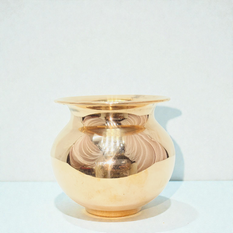 Traditional Pure Copper Puja Lota – Handcrafted Kalash for Spiritual R ...